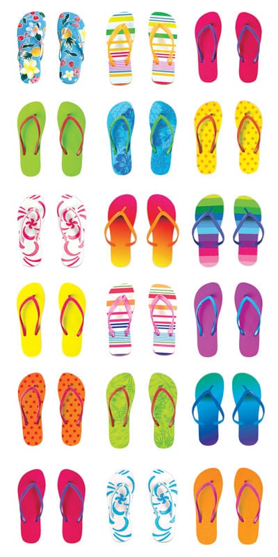 Decorative Stickers - Flip Flops - Paper House