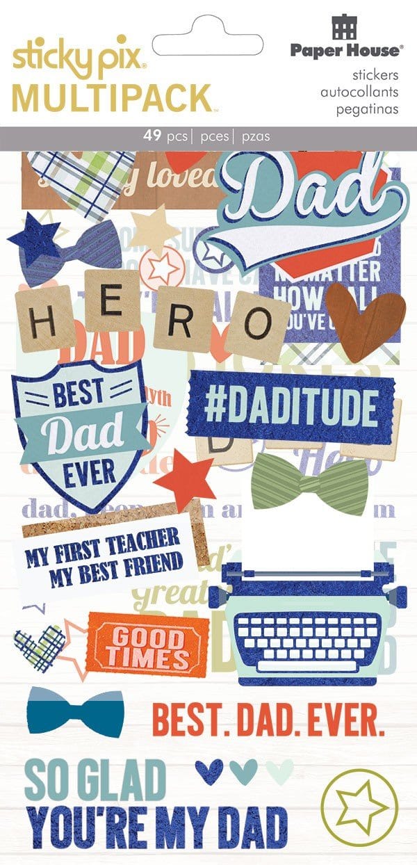 Scrapbook Stickers - Dad Mixed Pack - Paper House