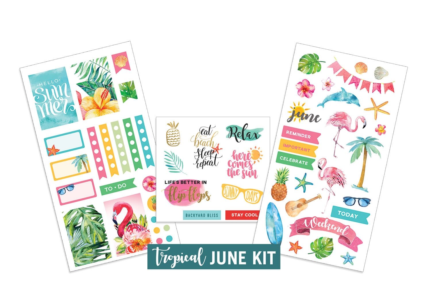 Planner Stickers - June Tropical - Paper House